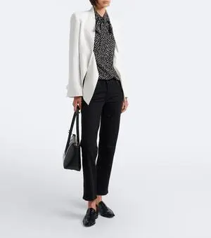 FRAME Cigarette Cropped Straight Jeans