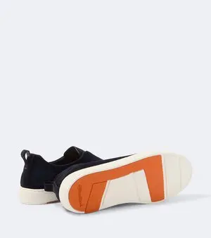 Santoni Suede Slip-on Sneakers