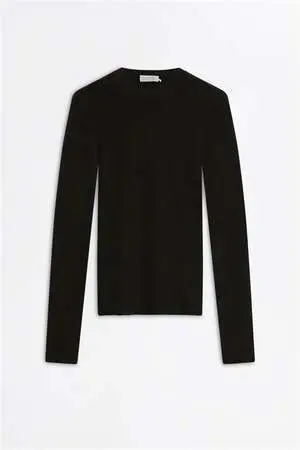 SCANLAN THEODORE US Babywool Crew Sweater - Black