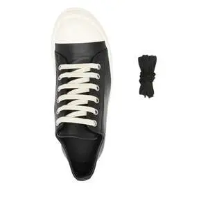 Rick Owens Leather Lace-up Sneakers - Black