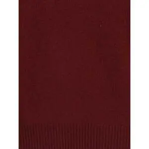 LISA YANG Burgundy Cashmere Crew Neck Jumper - Red