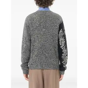 Valentino Garavani Panther Jacquard Crew Neck Sweater