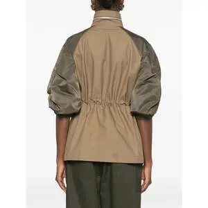 Sacai Military Jacket With Paneled Design And Drawstring Waist