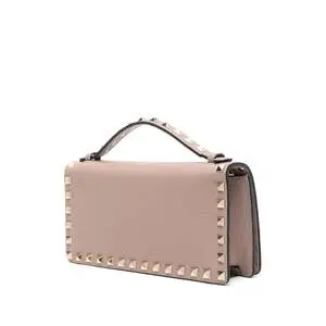 Valentino Garavani Rockstud Wallet With Chain - Pink