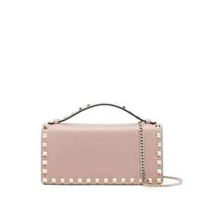 Valentino Garavani Rockstud Wallet With Chain - Pink