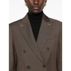 Max Mara Double-breasted Virgin Wool Blazer