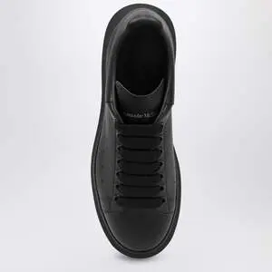 Alexander McQueen Oversized Leather Sneakers - Black