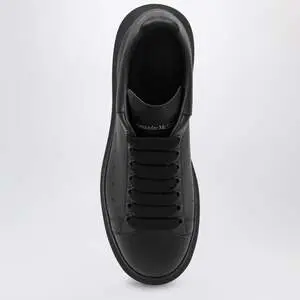 Alexander McQueen Oversized Leather Sneakers - Black