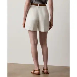 Ralph Lauren Tracy Pleated Linen Short