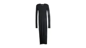 Rick Owens Rib Long Sleeve Dress - Black