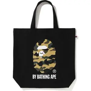 A BATHING APE 1st Camo Ape Head Tote Bag - Black
