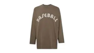 Fear Of God Baseball Long Sleeve Tee Shirt - Faded Brown