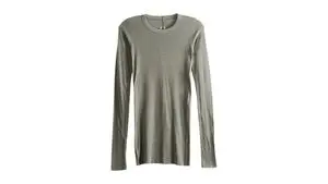 Rick Owens Rib Long Sleeve Tee Shirt - Dust