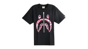 A BATHING APE Abc Camo Shark Tee Shirt - Bkxpk