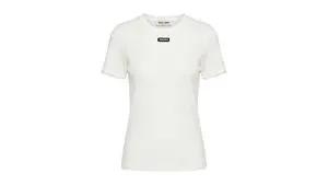 Miu Miu Pointelle Manica Corta Top