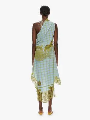 Christopher Esber Embroidered Handkerchief Envelope Midi Skirt