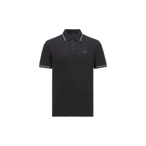 Moncler Moncler Logo Patch Polo Shirt Black