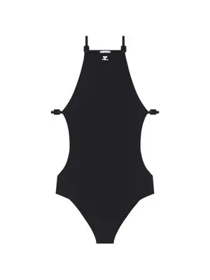 COURREGES One-piece Swimsuit With Cut-out Detail - Black