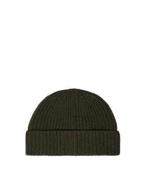 Stone Island Logo-patch Beanie - Green