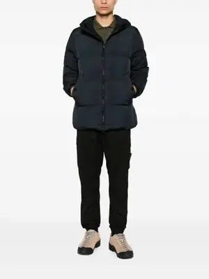 Stone Island Quilted Jacket With Compass Patch