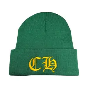 Chrome Hearts Embroidered Ch Logo Beanie - Green