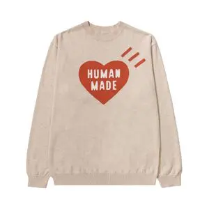 HUMAN MADE Heart Knit 'beige - Brown