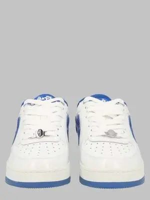 A BATHING APE Sta #4 Leather Sneaker - White
