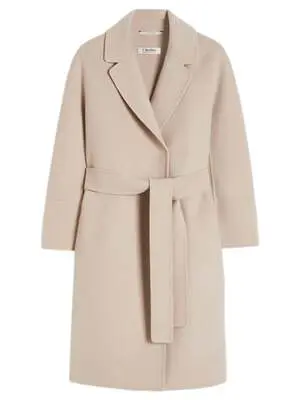 Max Mara Comfort Fit Kimono Sleeve Coat Size - Beige