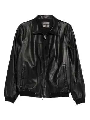 Emporio Armani Leather Blouson Jacket