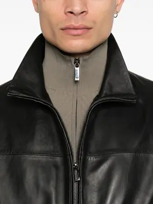 Emporio Armani Leather Blouson Jacket