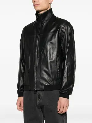 Emporio Armani Leather Blouson Jacket