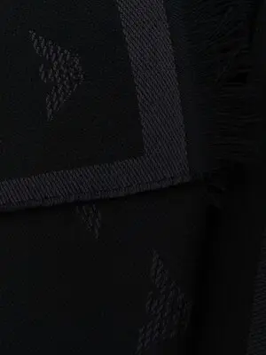 Emporio Armani Allover Logo Wool Scarf
