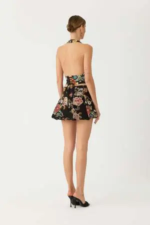 SAU LEE Elena Satin Top