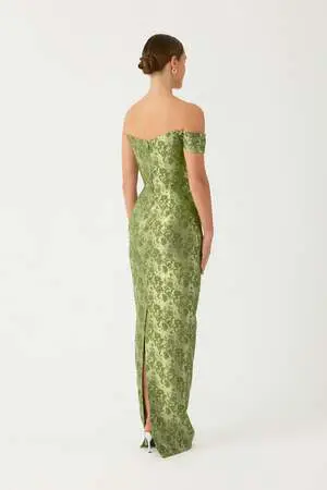 SAU LEE Jackson Brocade Gown