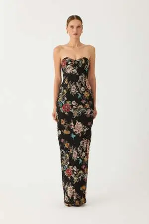 SAU LEE Maren Brocade Gown
