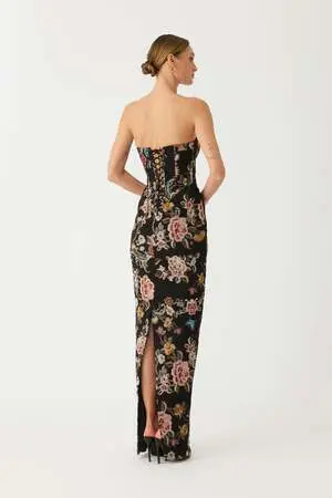 SAU LEE Maren Brocade Gown