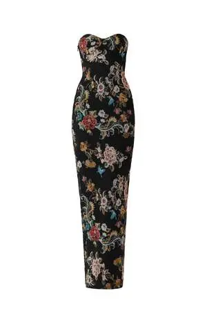 SAU LEE Maren Brocade Gown