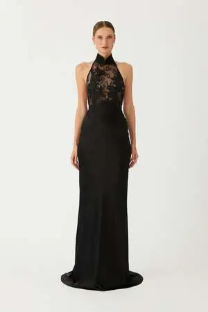 SAU LEE Taron Satin Gown