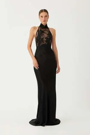 SAU LEE Taron Satin Gown