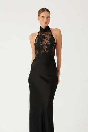 SAU LEE Taron Satin Gown