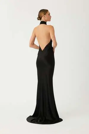 SAU LEE Taron Satin Gown