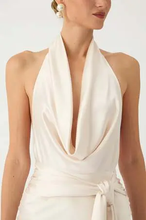 SAU LEE Sabina Satin Gown