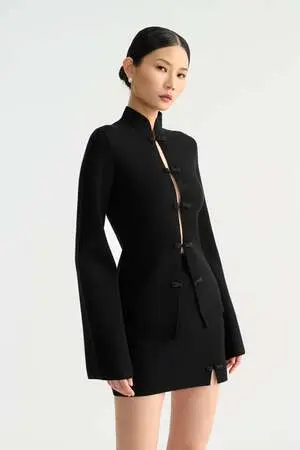 SAU LEE Otto Tang Cardigan - Black