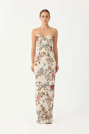 SAU LEE Maren Brocade Gown