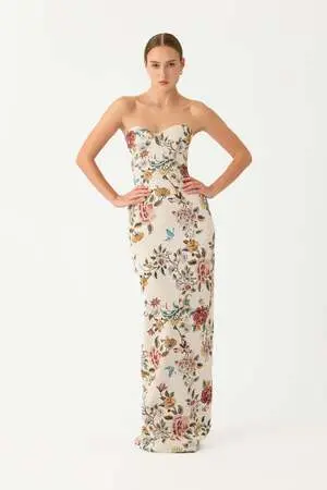 SAU LEE Maren Brocade Gown