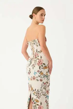 SAU LEE Maren Brocade Gown
