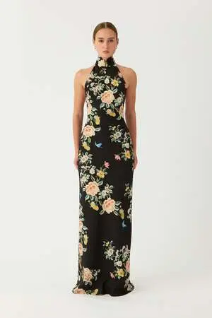 SAU LEE Georgia Dress - Black