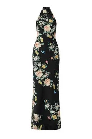 SAU LEE Georgia Floral Print Maxi Dress