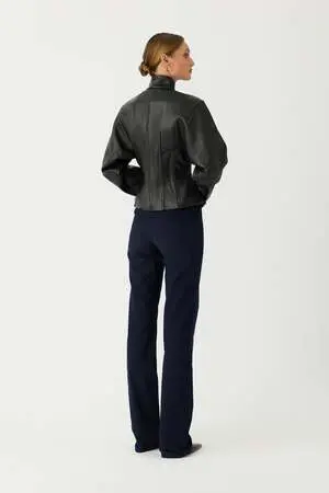 SAU LEE Anton Leather Tang Jacket