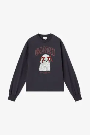 GANNI Grey Poodle Long-sleeve